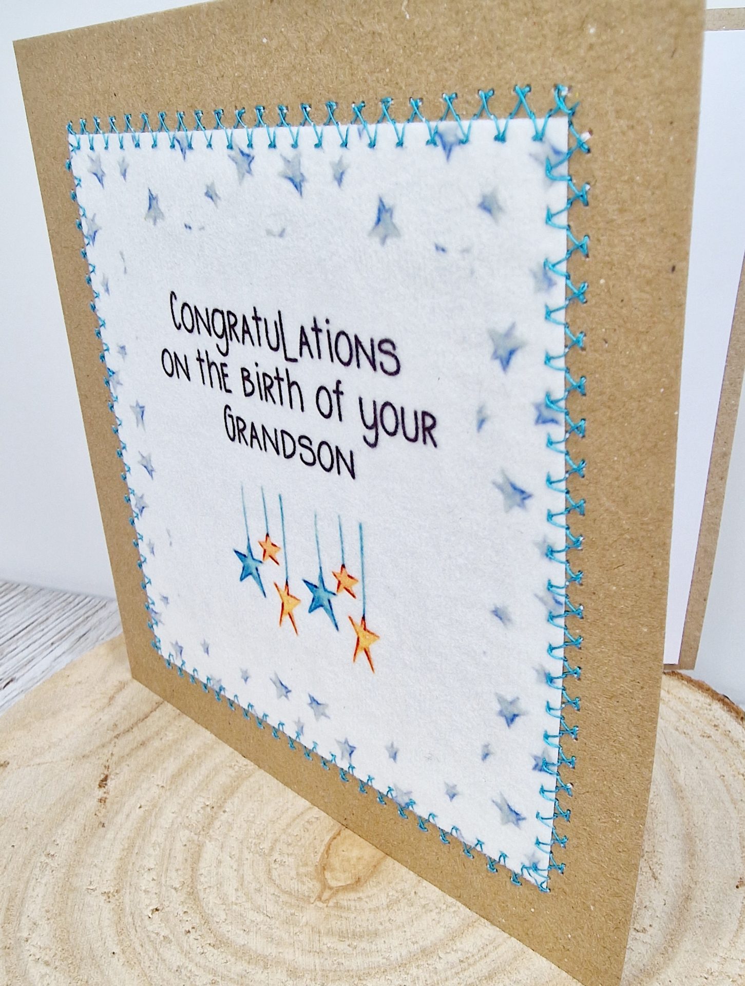 Congratulations, New Grandson Card, Grandparent Card, New Baby Grandson ...