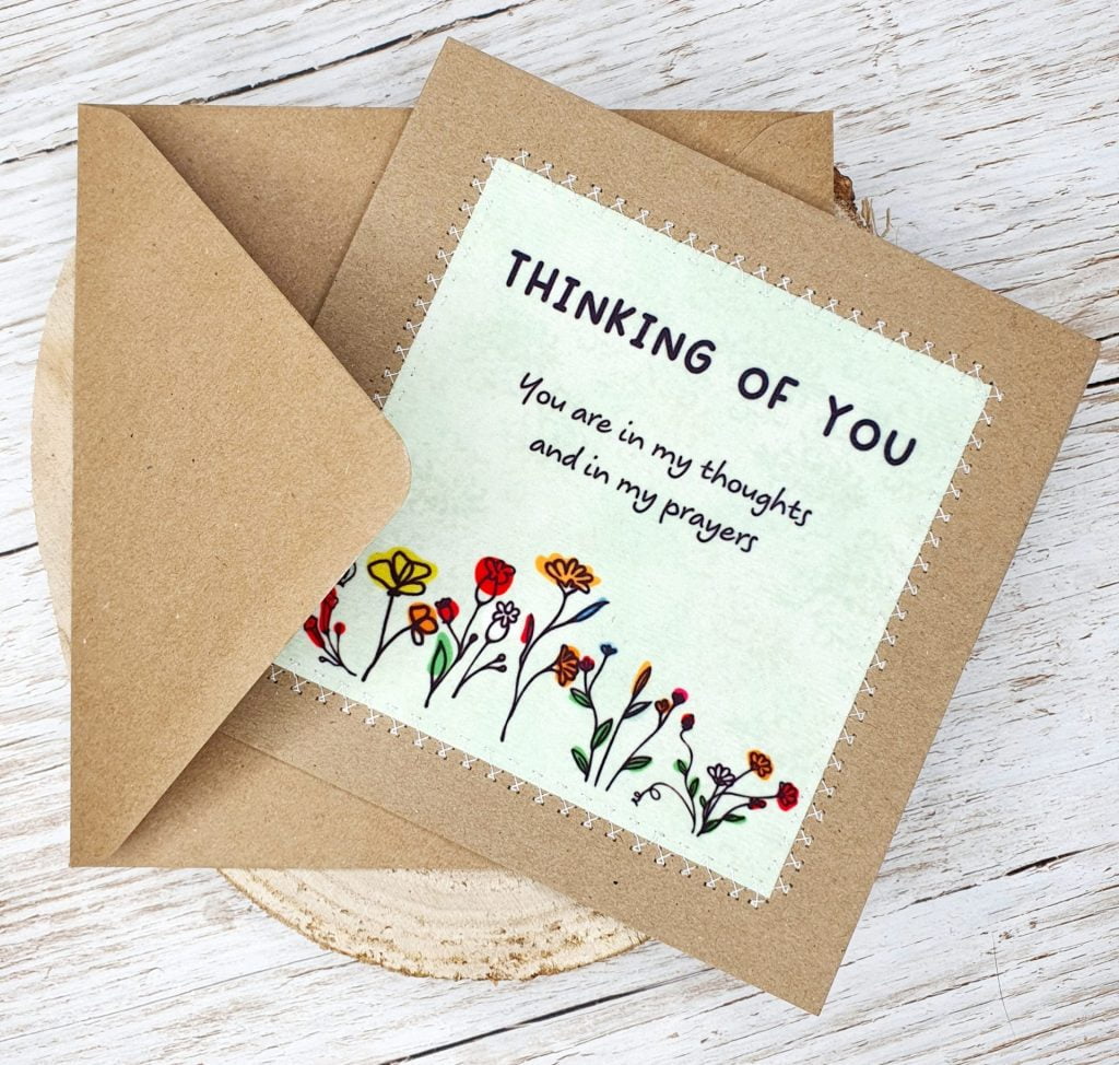 Thinking Of You Card, You Are In My Thoughts, In My Prayers, Sympathy ...