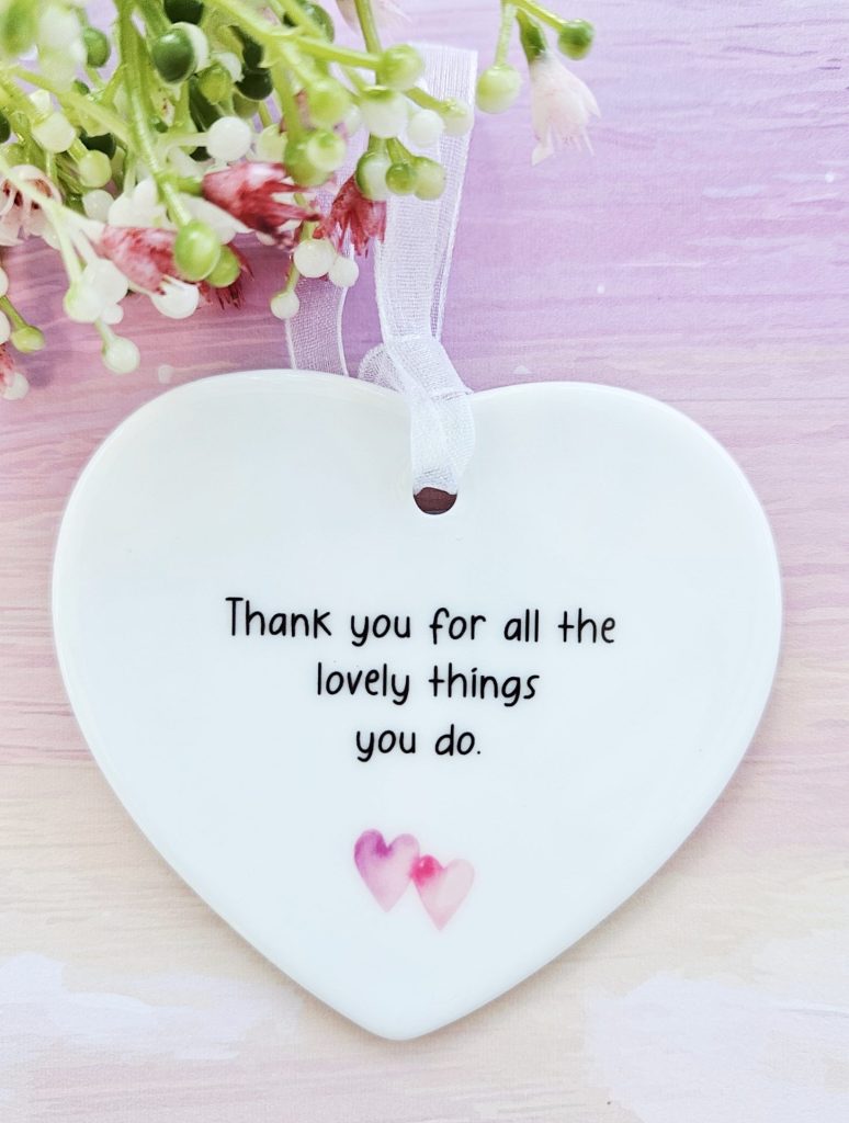 Ceramic Heart Keepsake – Handmade Thank You Gift - Bespoke Personalised ...