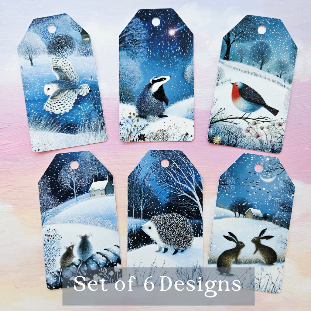 Woodland Animal Christmas Gift Tags – Set of 6 Handmade - Bespoke ...